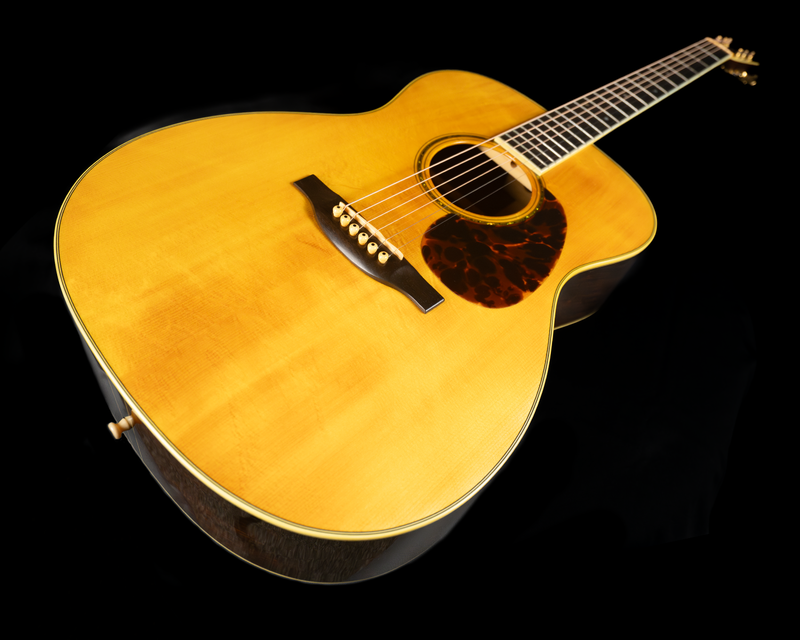 2007 Bourgeois JOM-150, Bear Claw Italian Spruce, Brazilian Rosewood - – Acoustic Music Works LLC